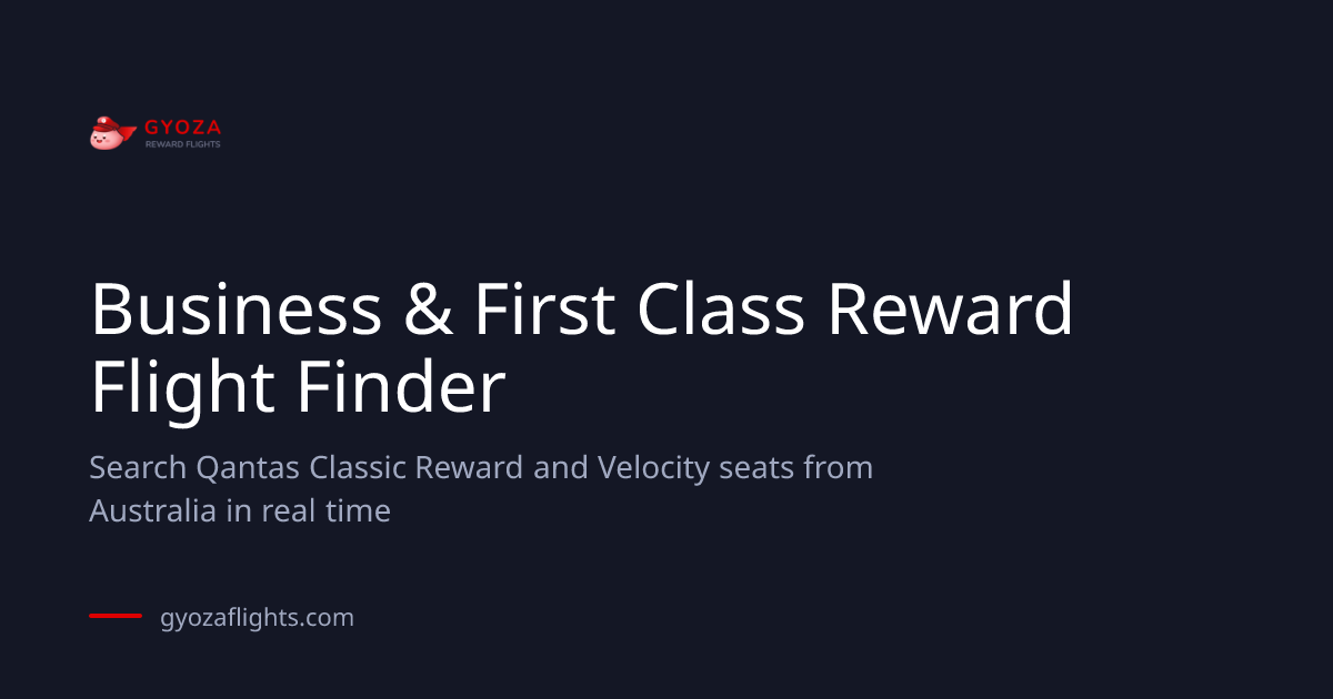Business Class and First Class Flight Finder | Gyoza Flights